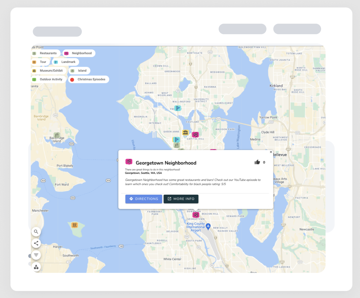 Mapping Features - Proxi, Interactive Maps in Minutes