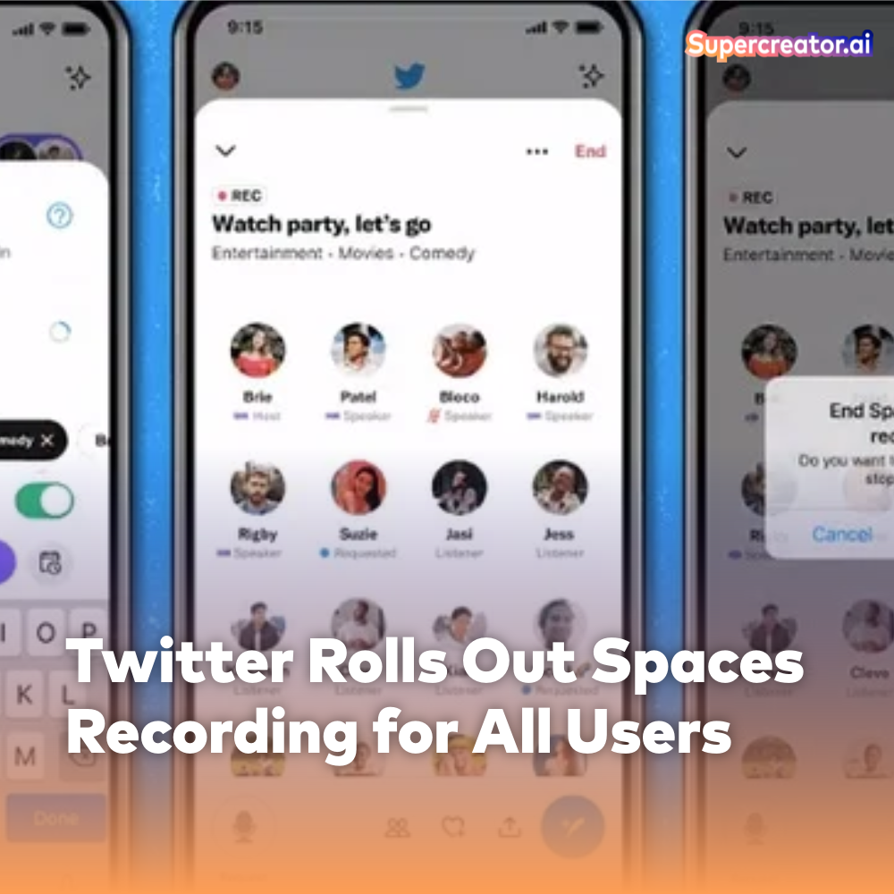 Twitter Rolls Out Spaces Recording for All Users