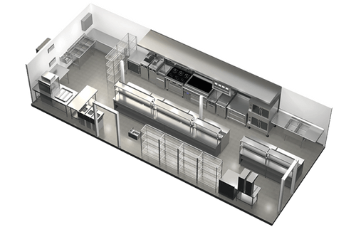 Fast-Food Kitchen: Prefabricated Building - ContekPro