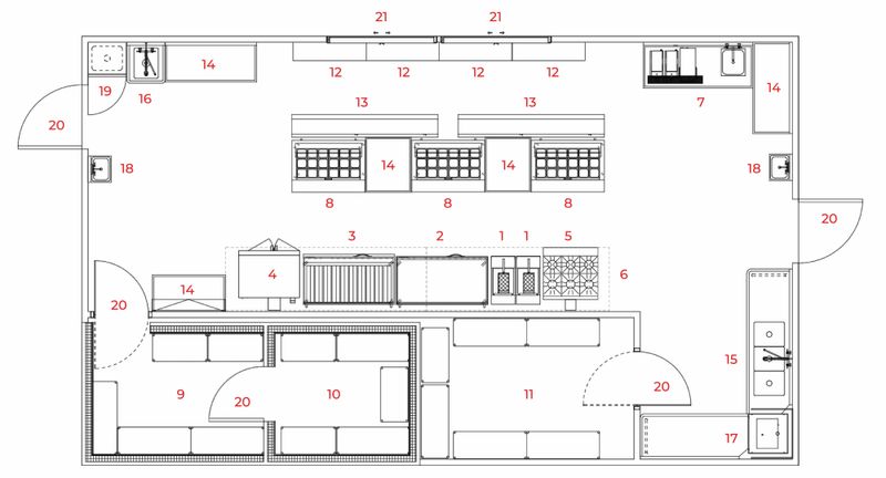 Fast-Food Kitchen: Prefabricated Building - ContekPro