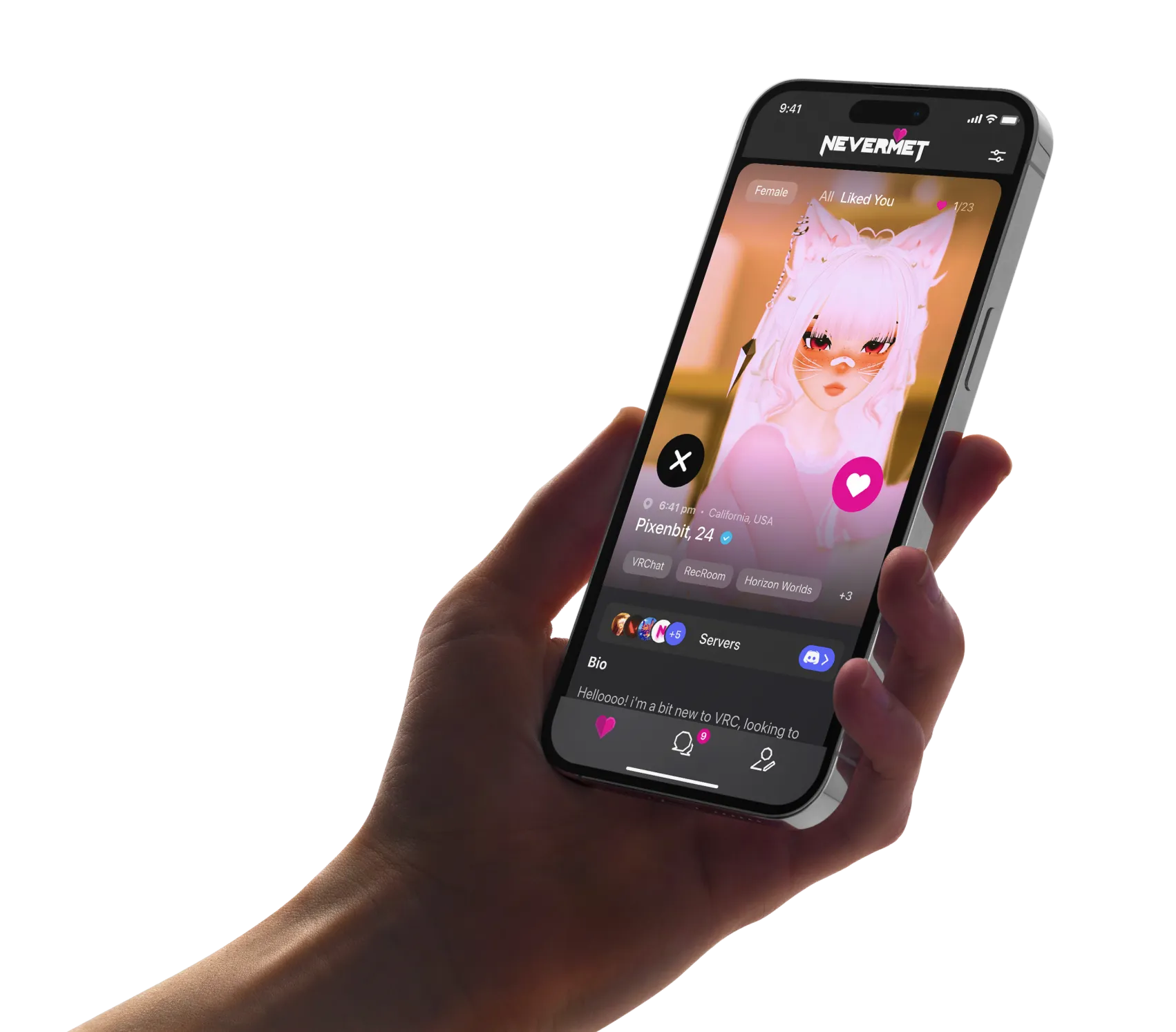 Nevermet - VR Dating App | Personality-First Relationships