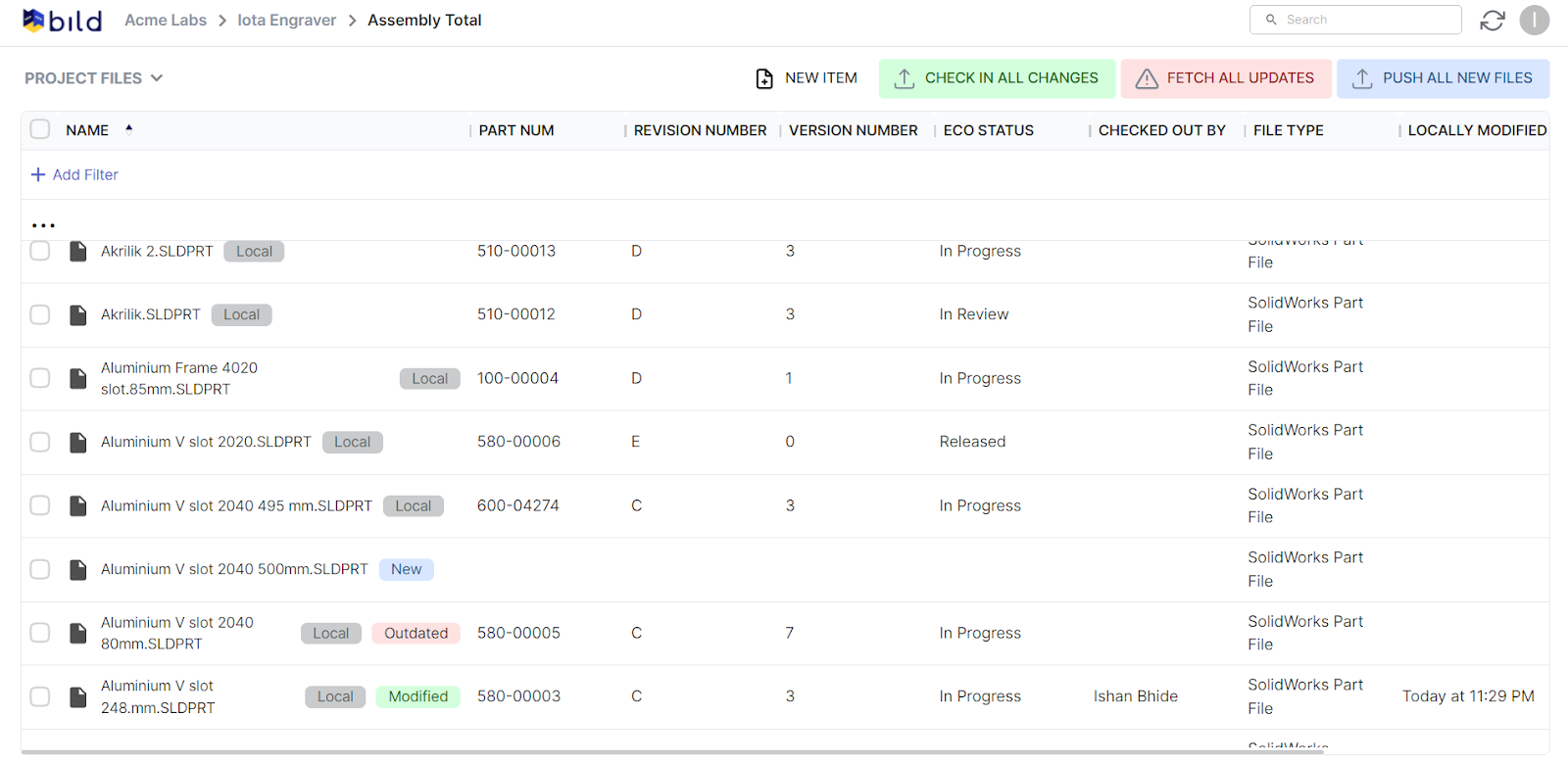 Bild vs No PDM or PLM System