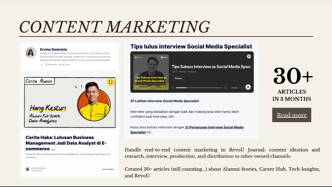Contoh Portofolio Content Writer yang Menarik dan Bisa Ditiru 2024| RevoU
