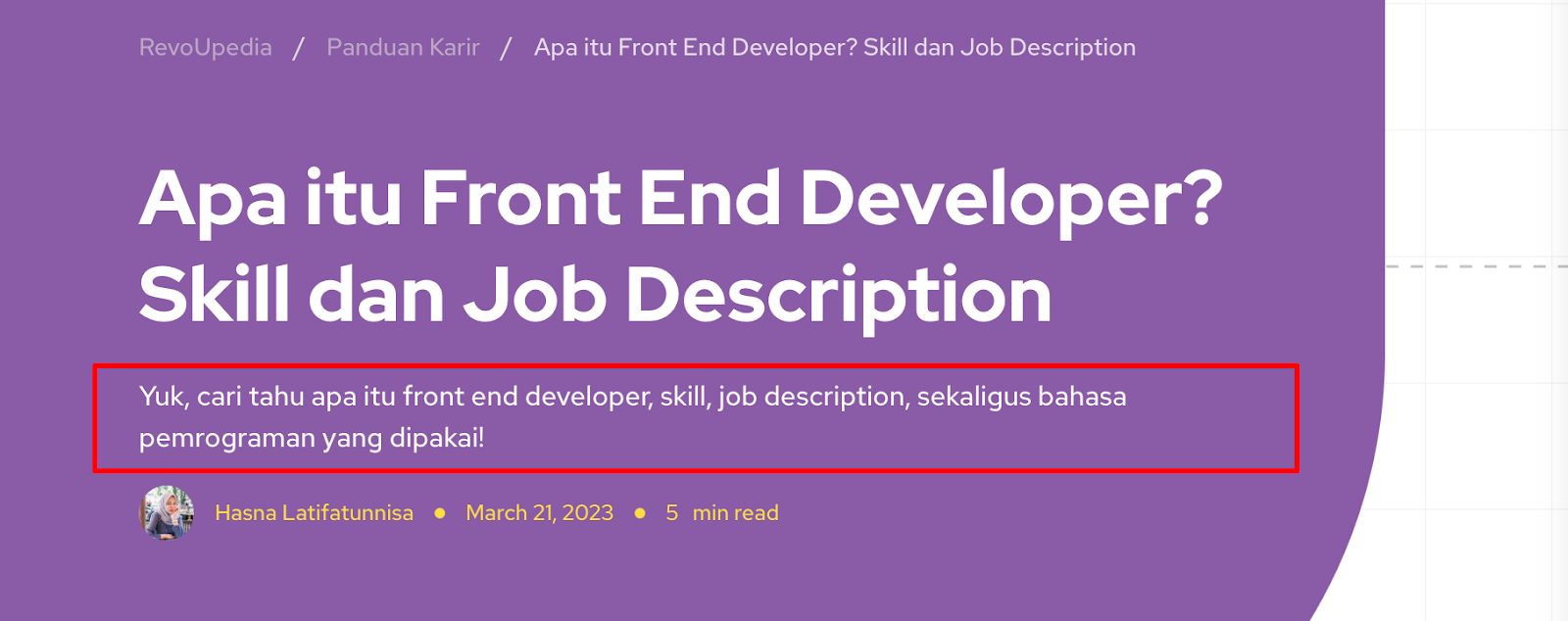 Apa itu Meta Description? Pengertian dan contoh 2024 | RevoU