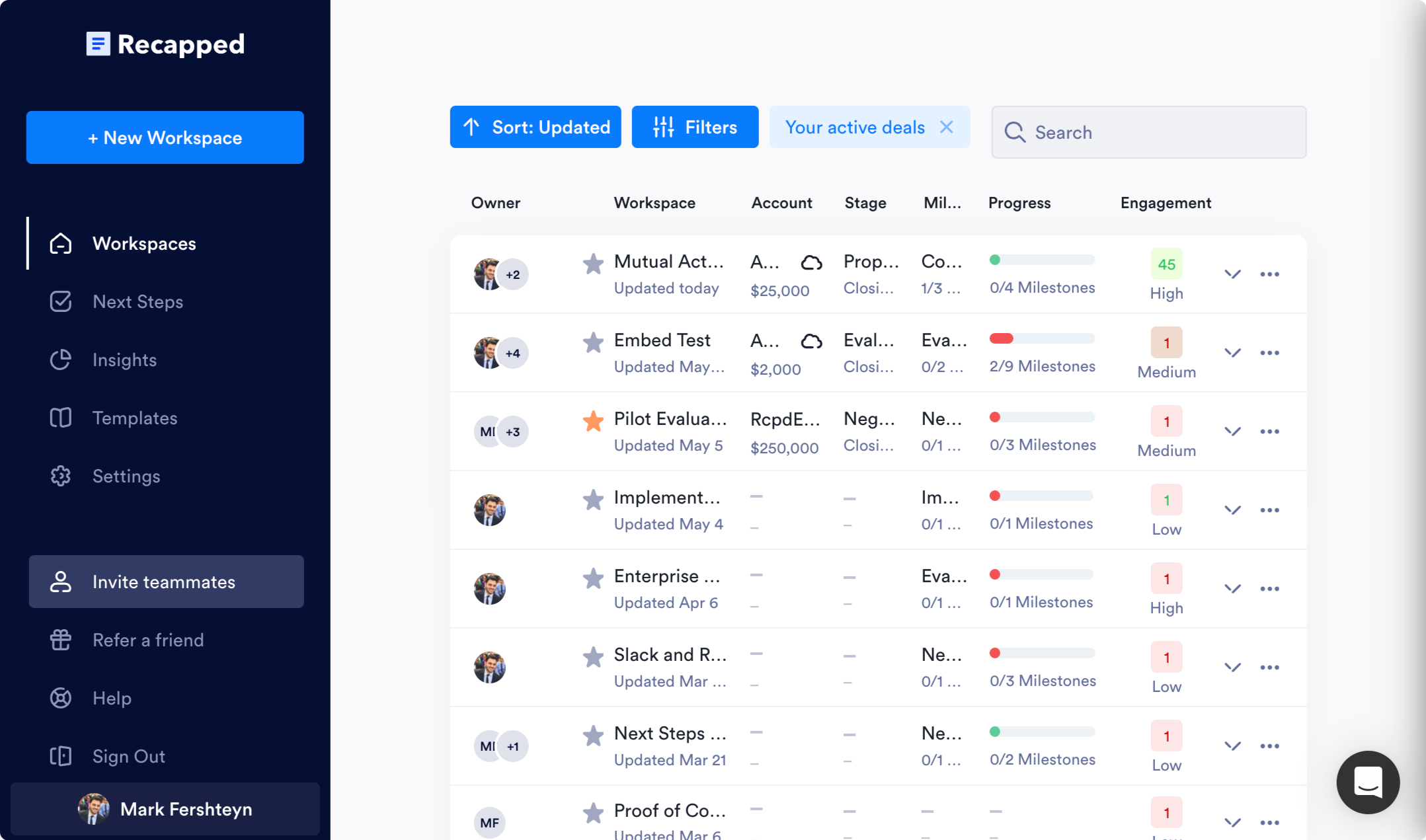 Recapped.io - The Customer Collaboration Platform