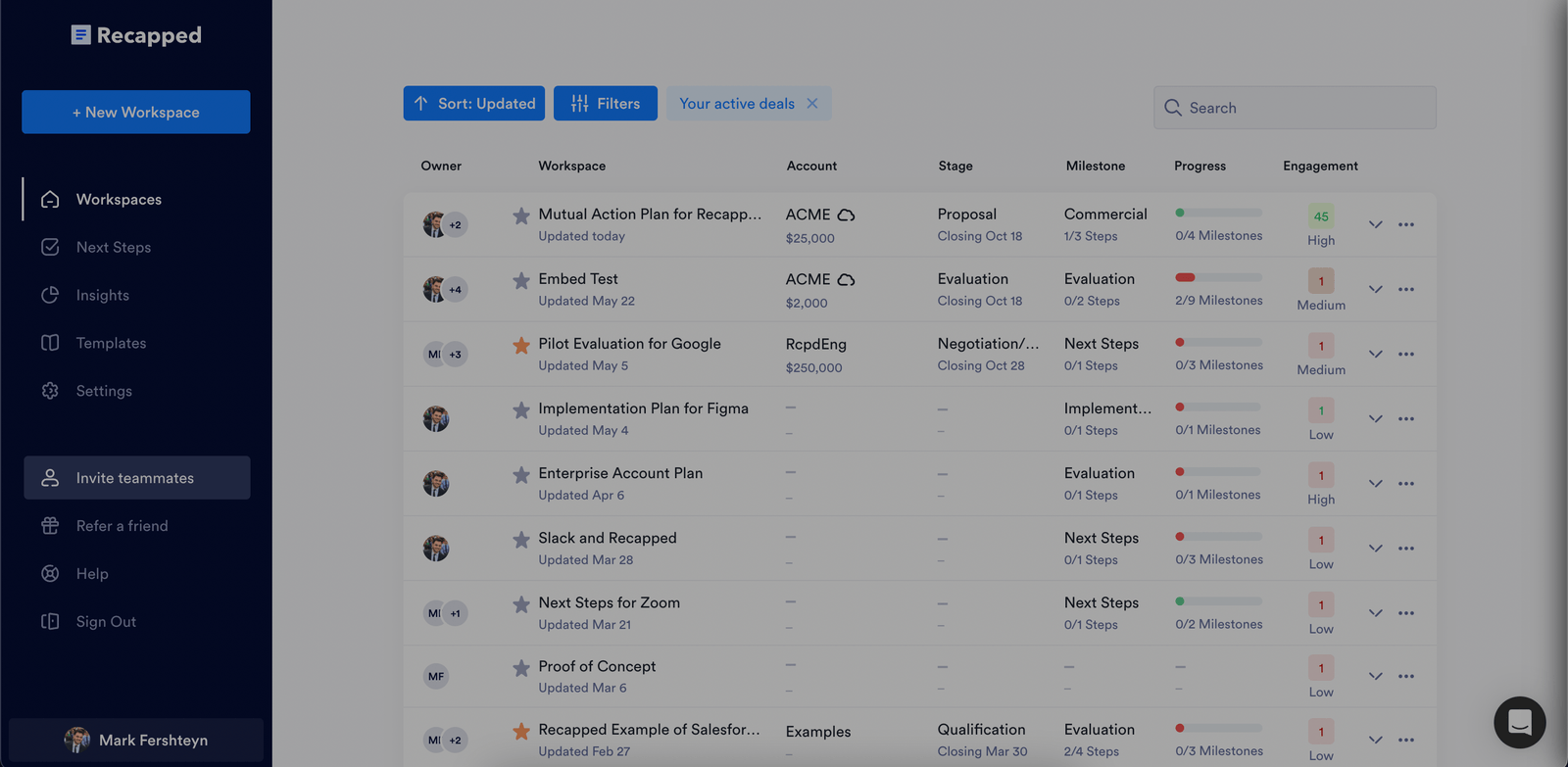 Recapped.io - The Customer Collaboration Platform