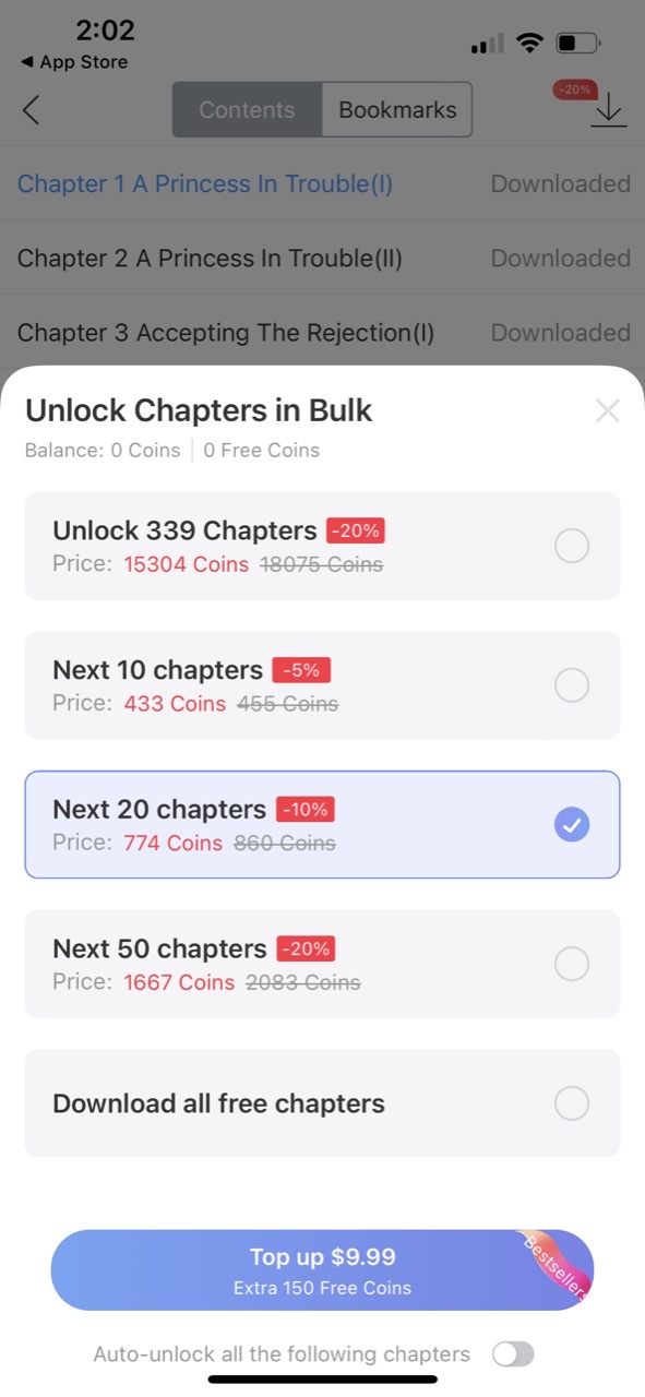 MoboReader: eBooks & Webnovels — Paywall Screenshot ($600K/mo)