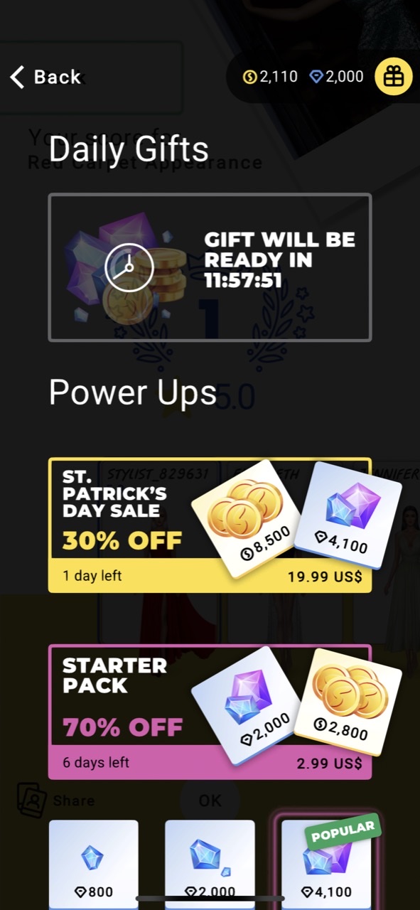 SUITSME: Dress Up Fashion Game — Paywall Screenshot ($300K/mo)