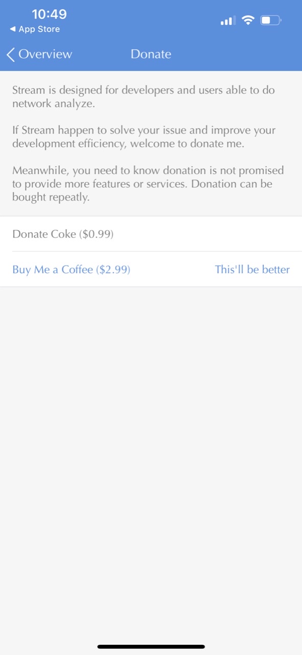 Stream - Network Debug Tool — Paywall Screenshot ($0/mo)