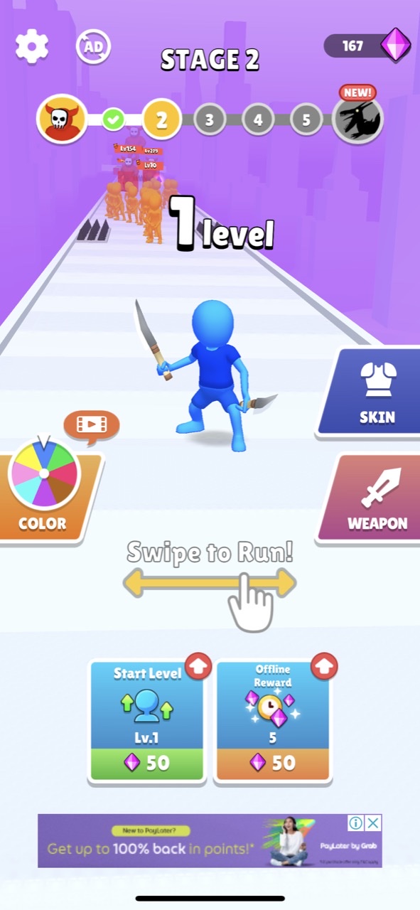 Hit & Run: Solo Leveling — Paywall Screenshot ($0/mo)