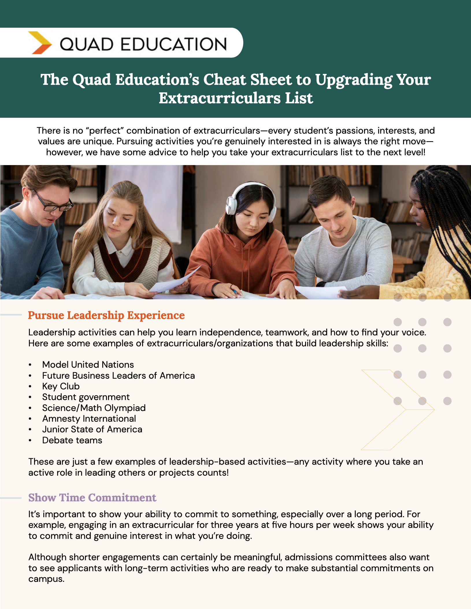 Cheat Sheets | Quad Education