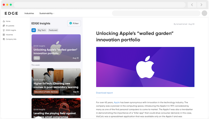 Gartner VS SPEEDA Edge
