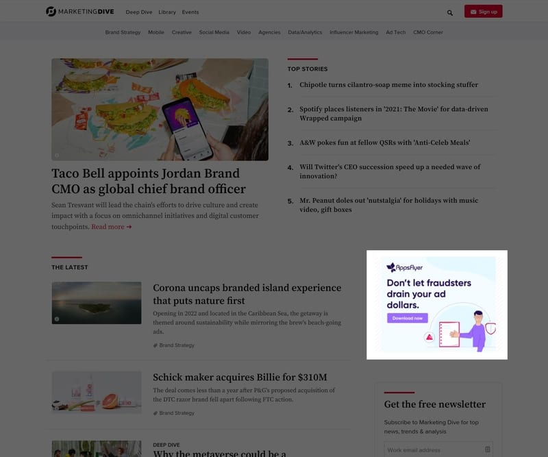 Ad Specs - Industry Dive