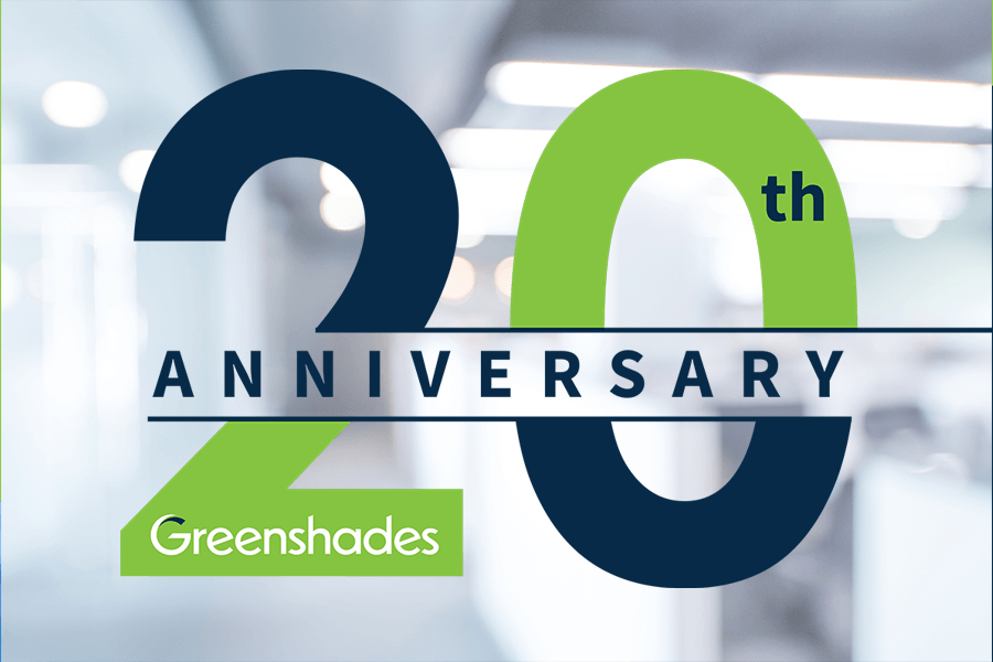 Greenshades Celebrates 20 Years in Business & Software