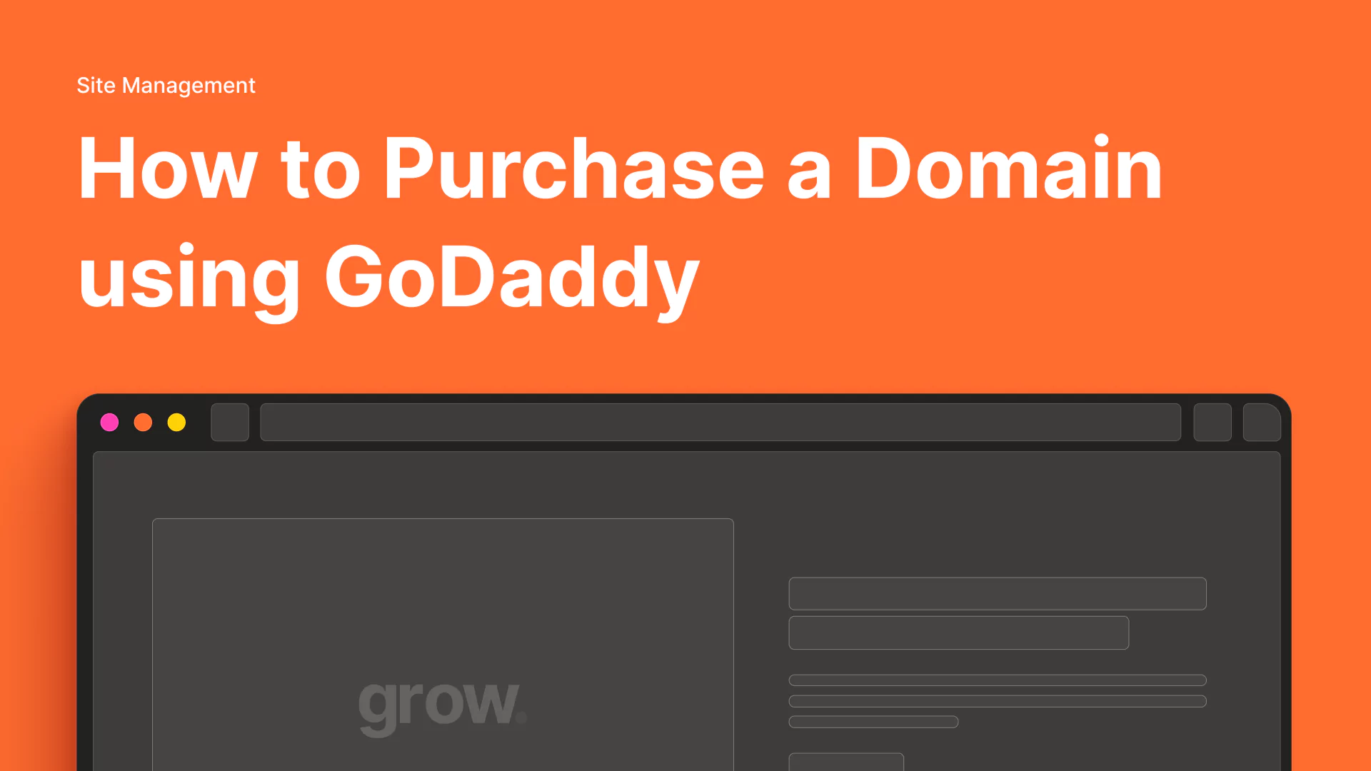 How to Purchase a Domain using GoDaddy | Site Management | Website How ...