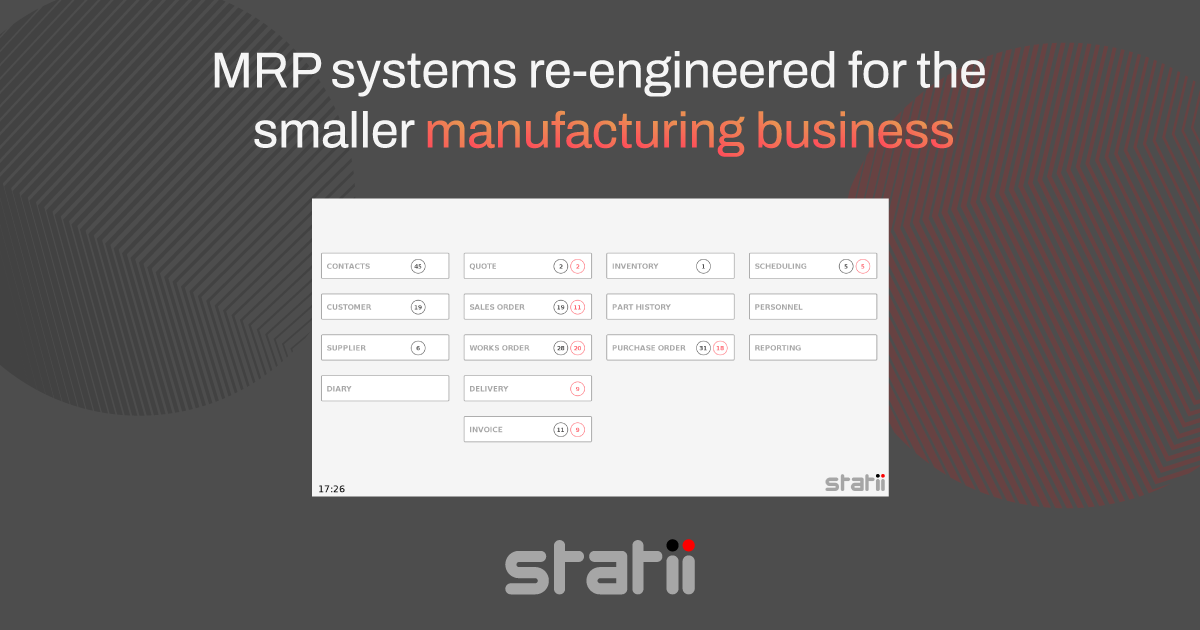 MRP Software | Statii Manufacturing Software