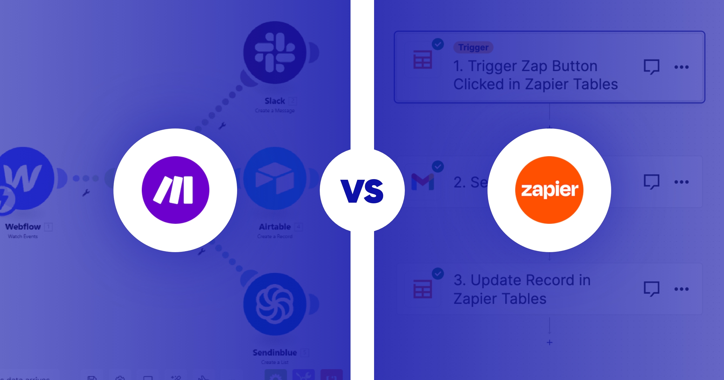 Make vs Zapier: Wat zijn de verschillen?