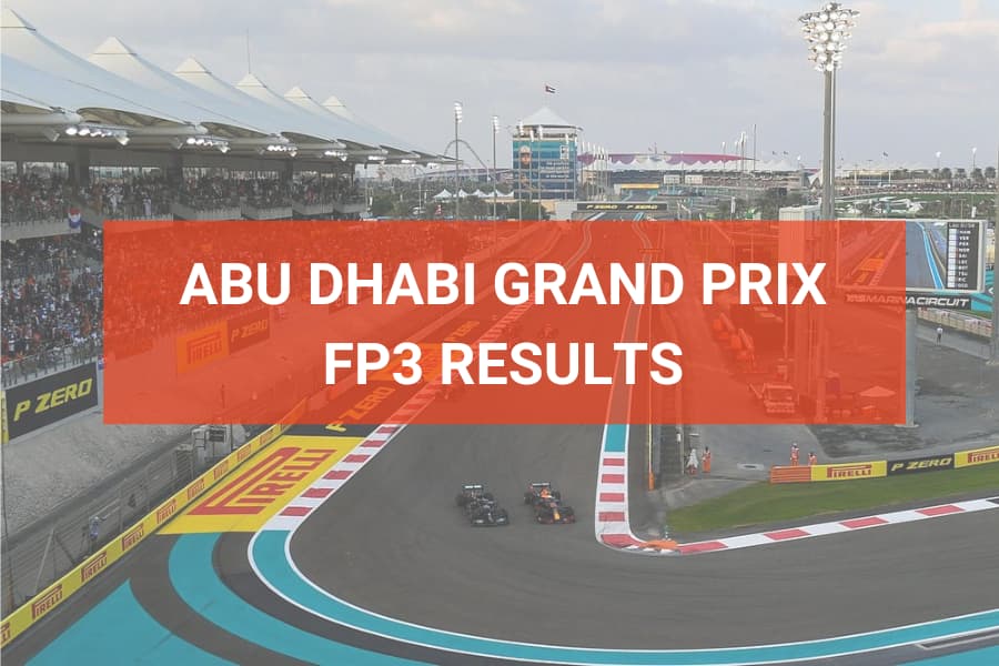 Abu Dhabi Grand Prix FP3 Results
