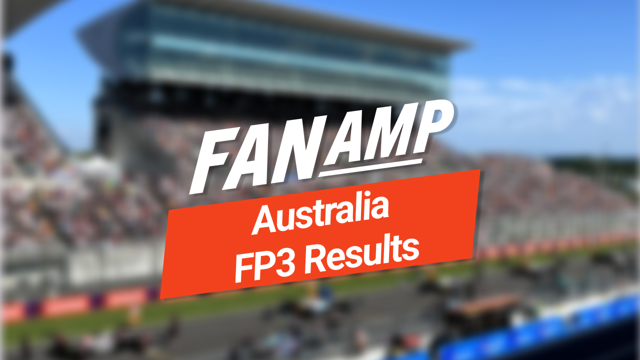 Australian Grand Prix FP3 Results