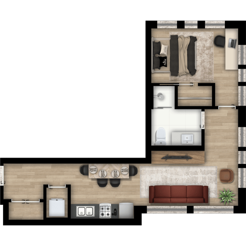 One Bedroom Apartments | Soleil