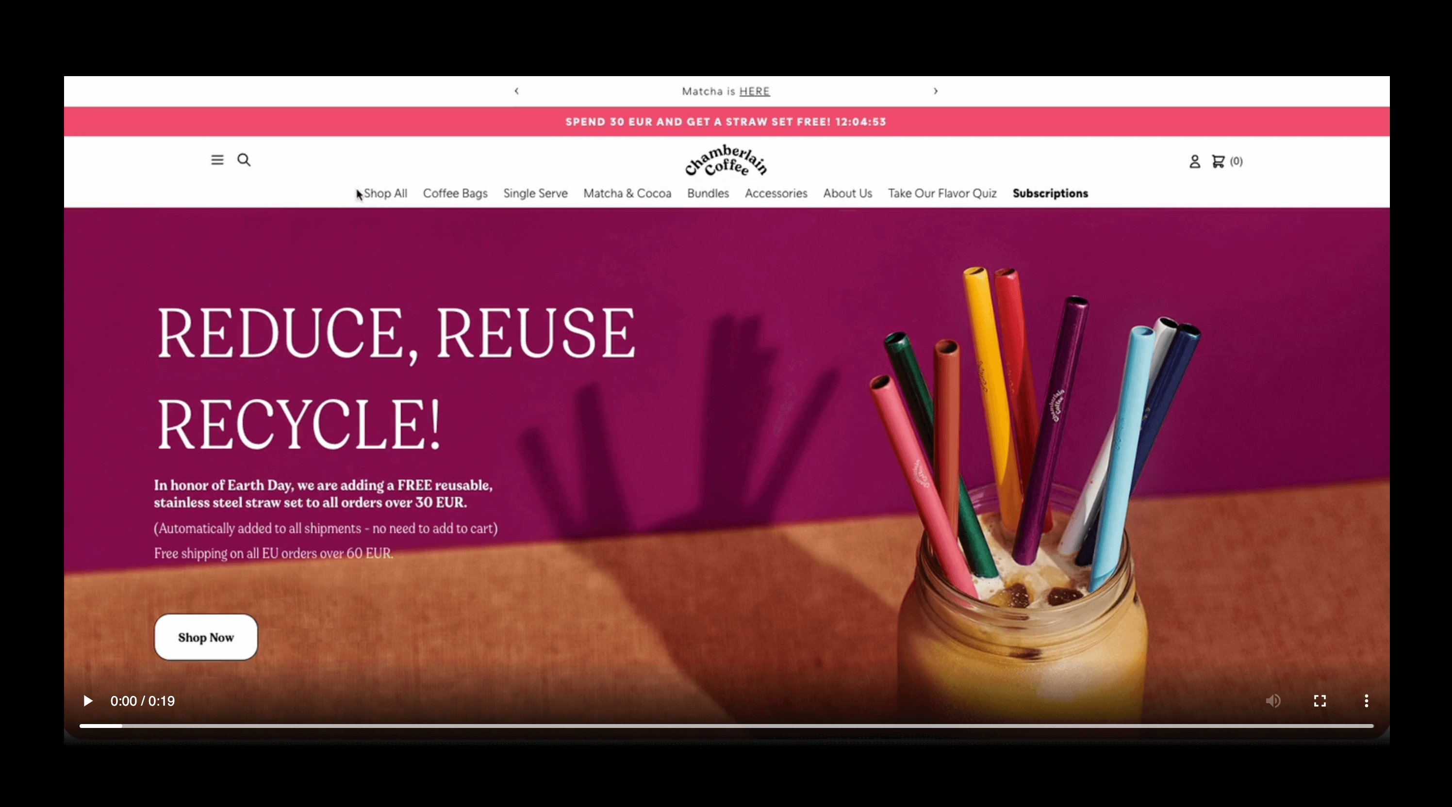 One of 100s of Shopify examples: Chamberlain Coffee Menu