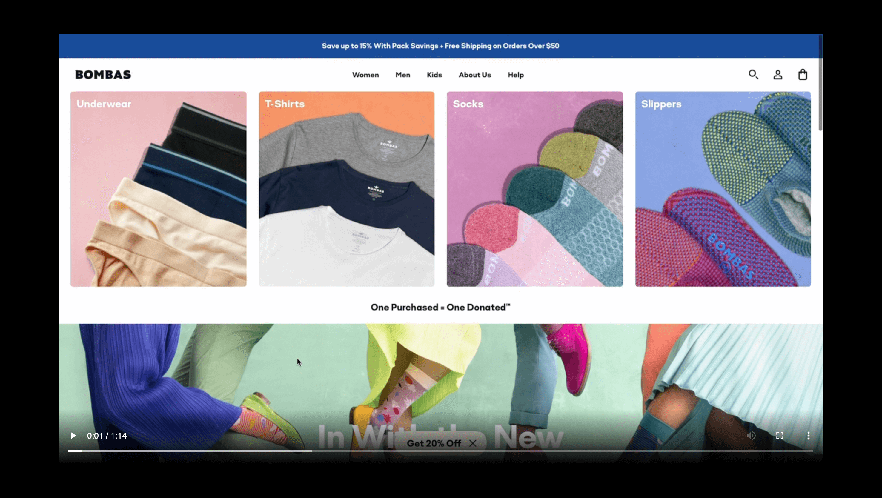 One of 100s of Shopify examples: Bombas Collections