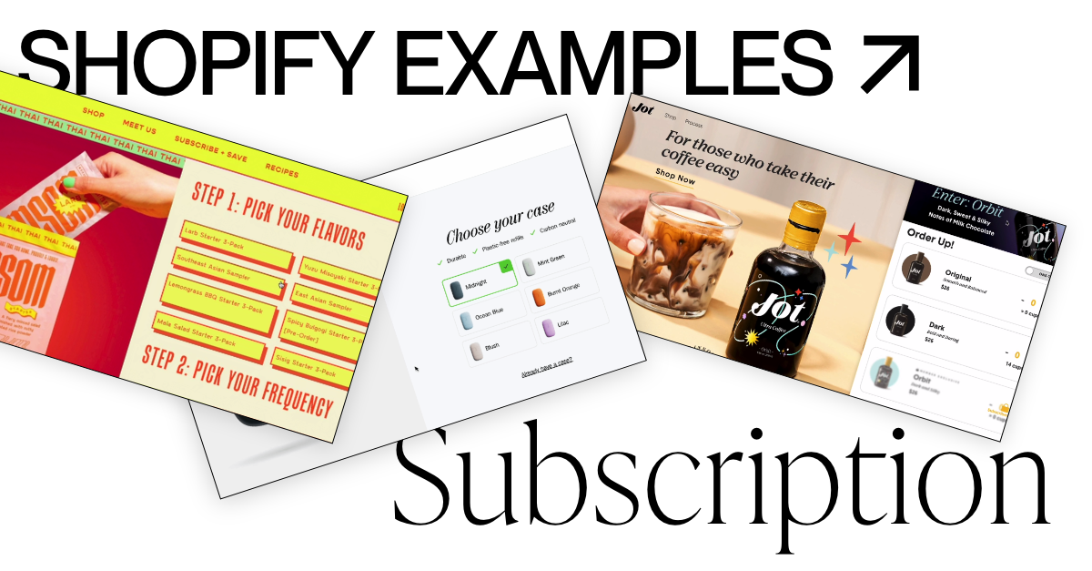 Recently updated: The best Shopify Subscription examples to give you ...