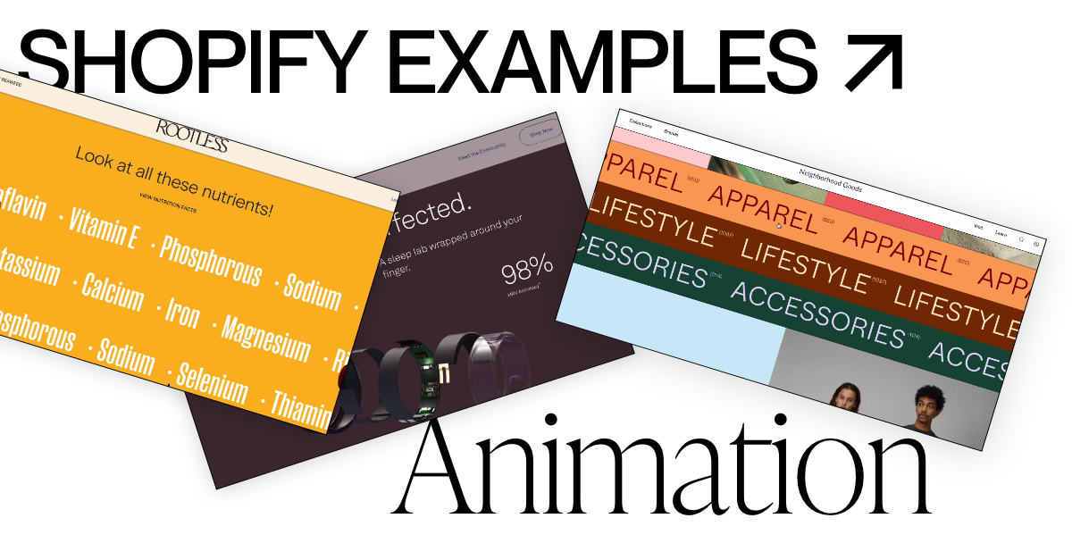 Recently updated: The best Shopify Animation examples to give you ...