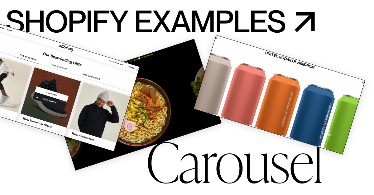 Recently updated: The best Shopify Carousel examples to give you ...