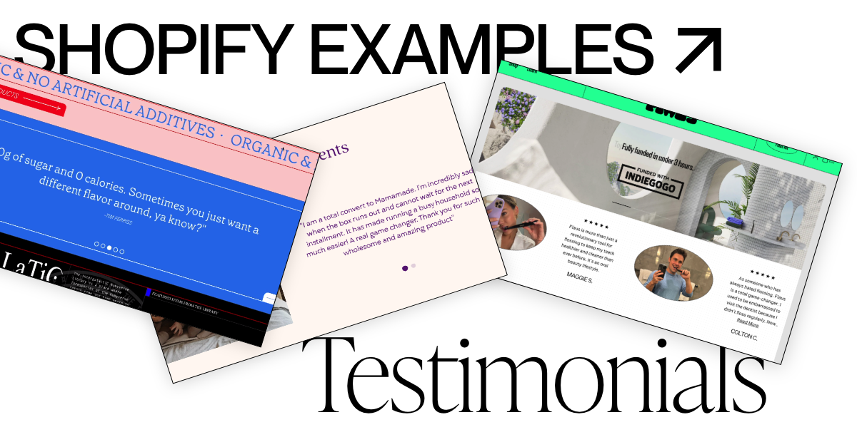 Recently updated: The best Shopify Quotes & Testimonials examples to ...