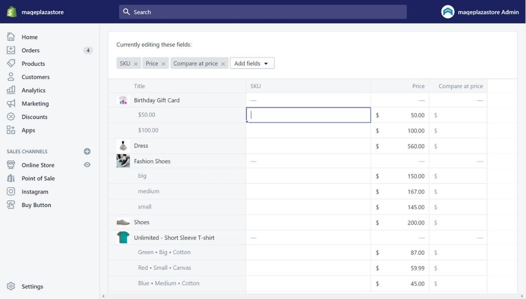 How To Use The Shopify Bulk Editor For Multiple Products | Storetasker Blog