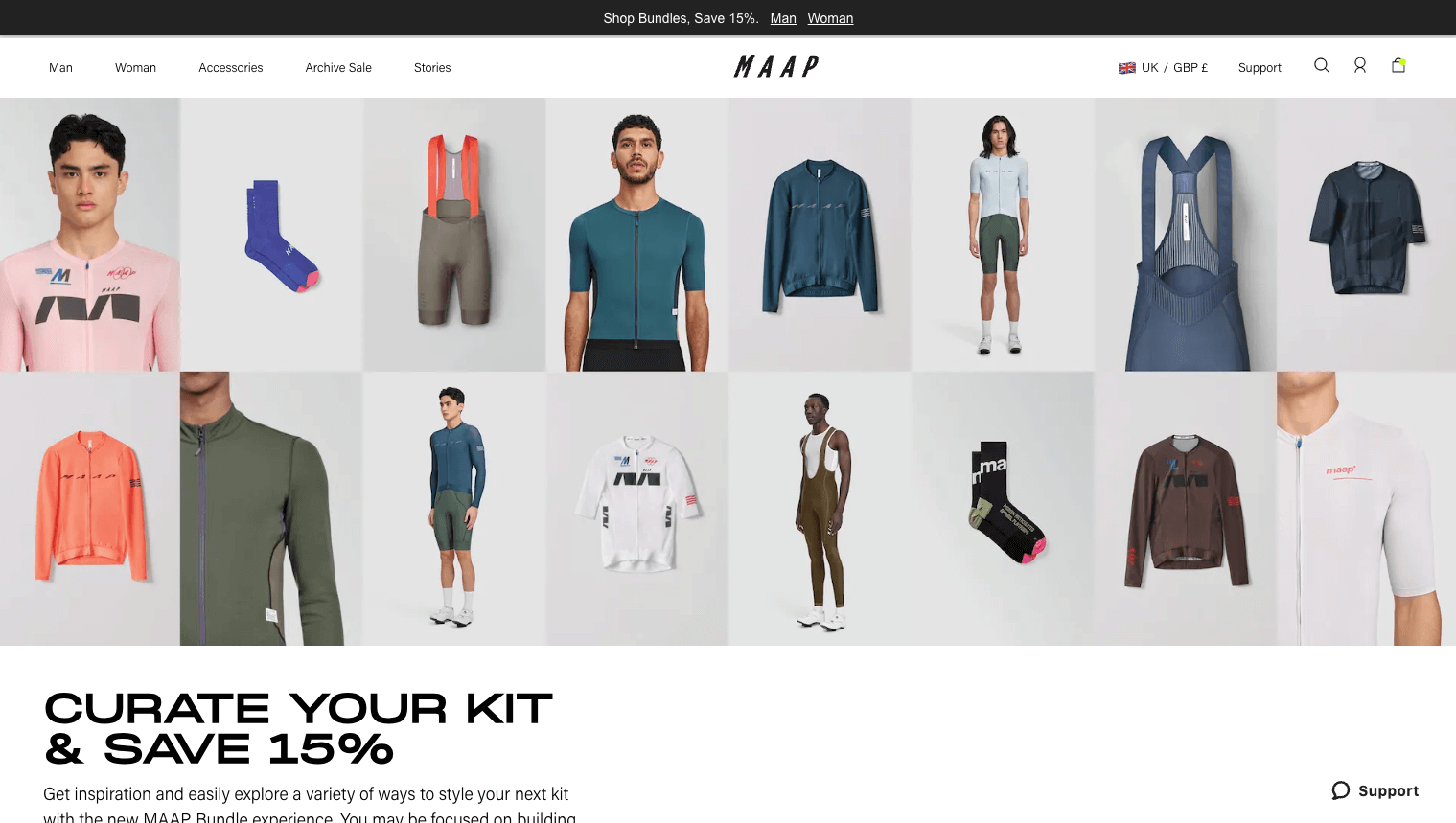 One of 100s of Shopify examples: Maap Bundle