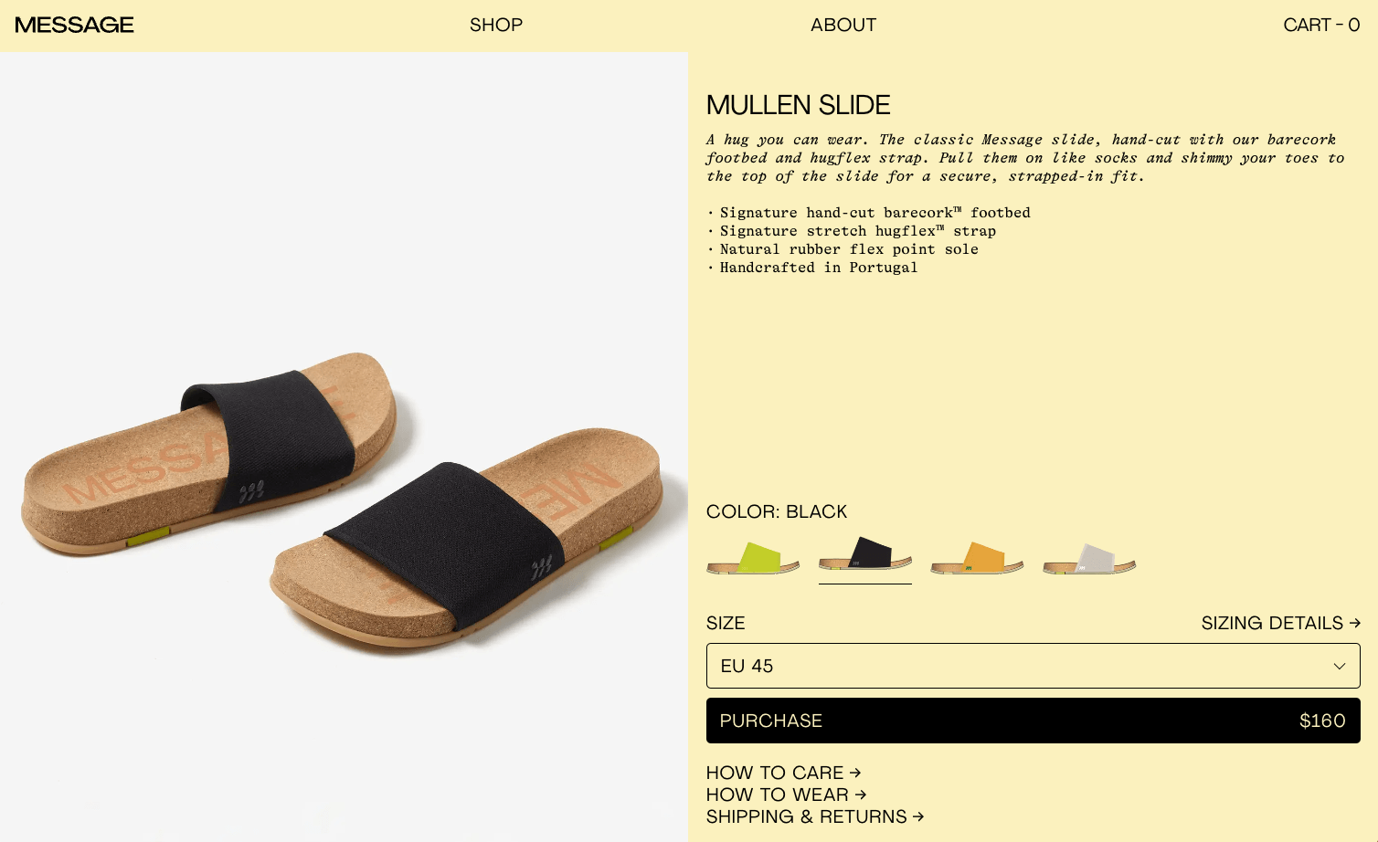 One of 100s of Shopify examples: Message PDP