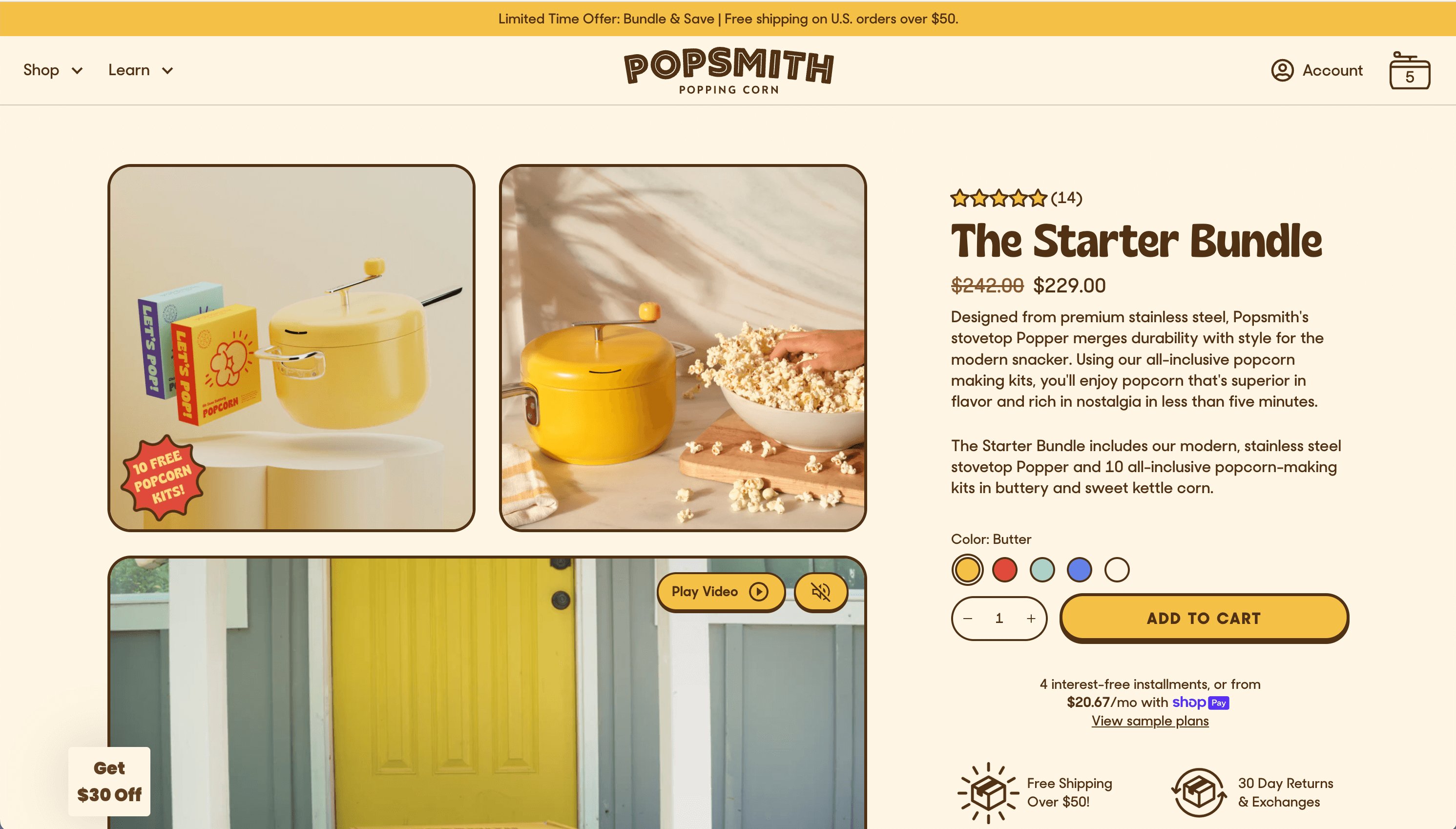One of 100s of Shopify examples: Popsmith Bundle