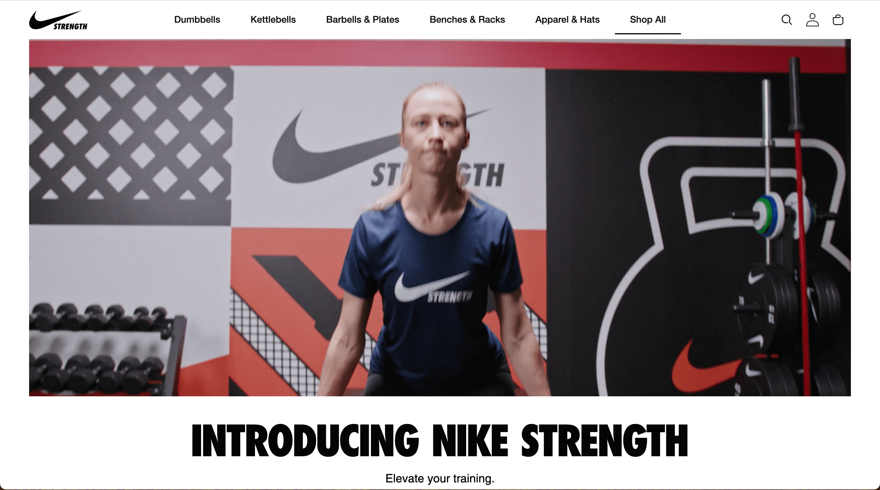 One of 100s of Shopify examples: Nike Hero