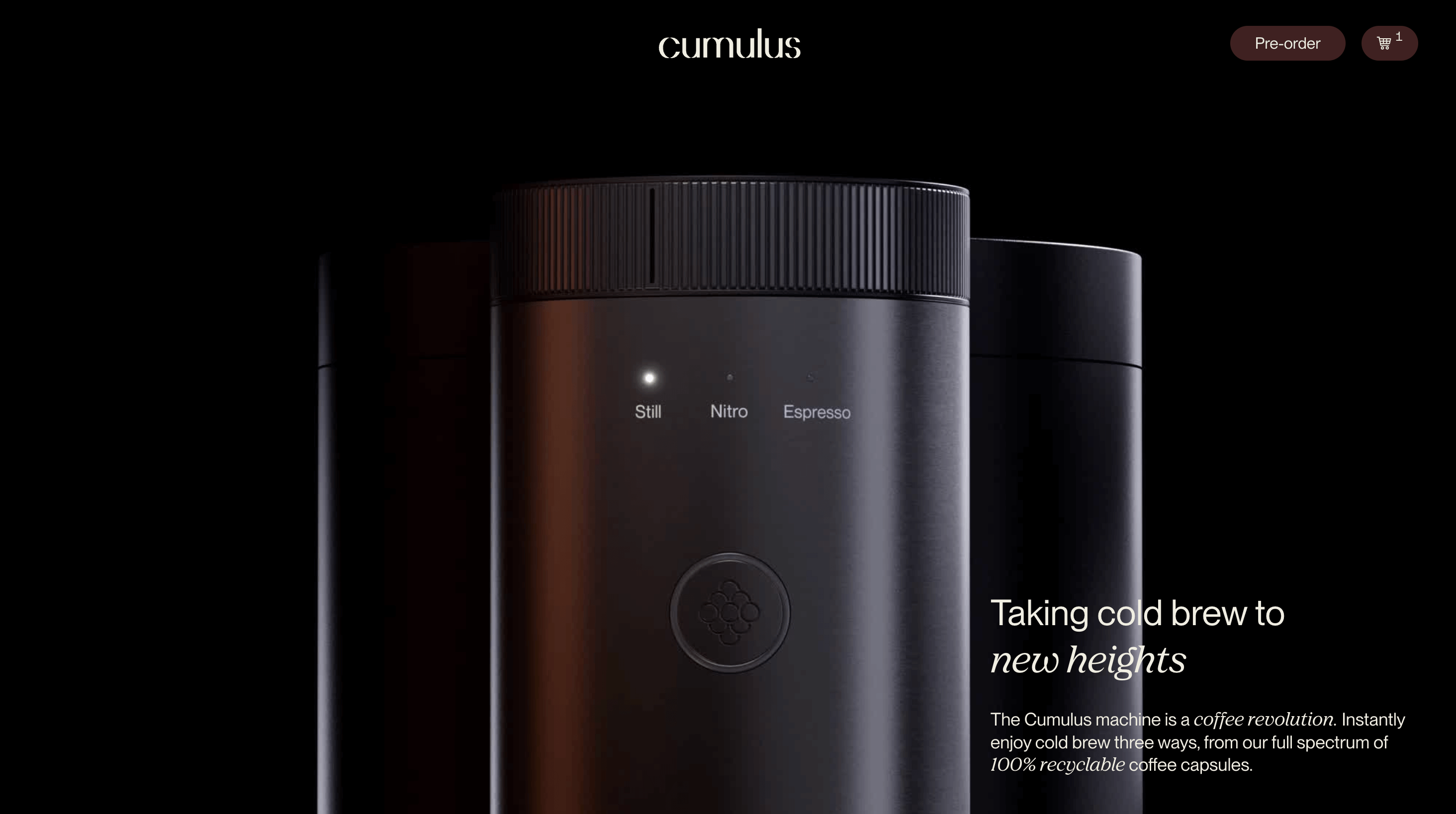 One of 100s of Shopify examples: Cumulus Parallax