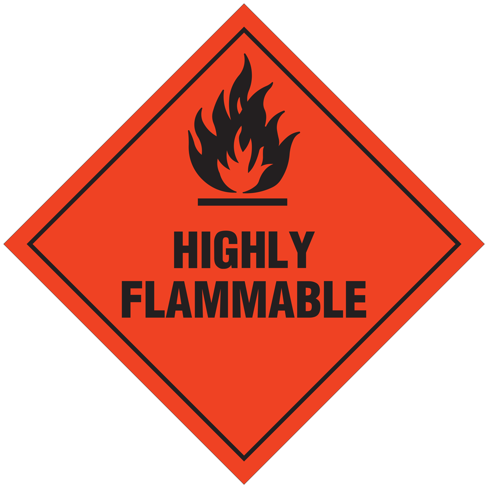Highly Flammable | Dena Screenprint Aberdeen | Quality Tags - Stickers