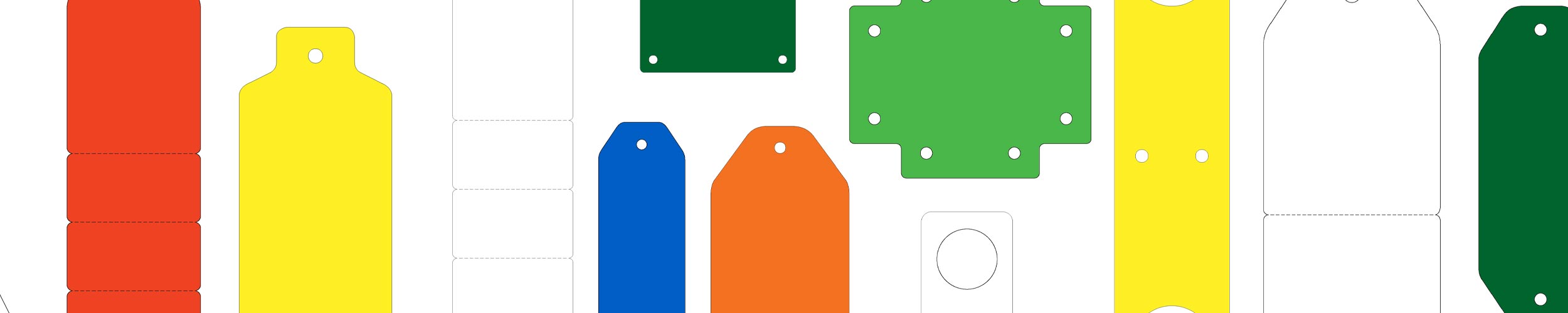 Blank Tags | Dena Screenprint Aberdeen | Quality Tags - Stickers