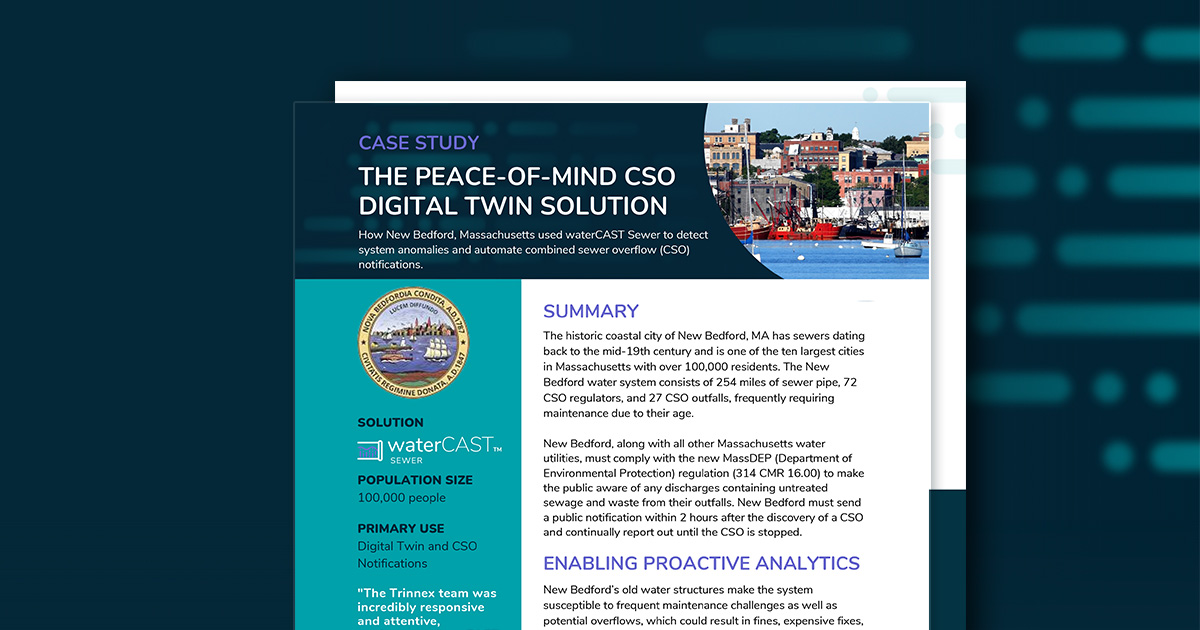 New Bedford CSO Digital Twin Solution
