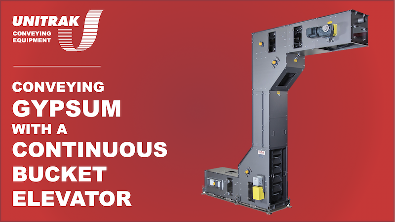 Conveying Gypsum with a Continuous Bucket Elevator