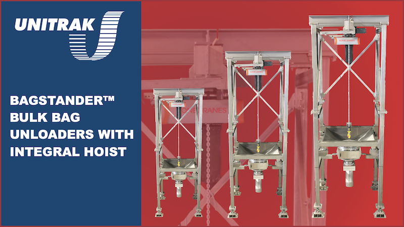 Bagstander Bulk Bag Unloader with Integral Hoist
