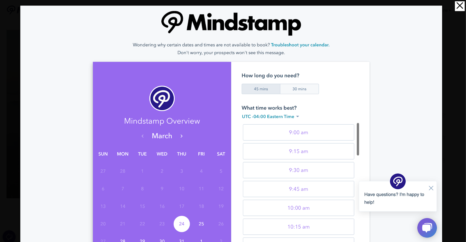 Open Modal within Video
