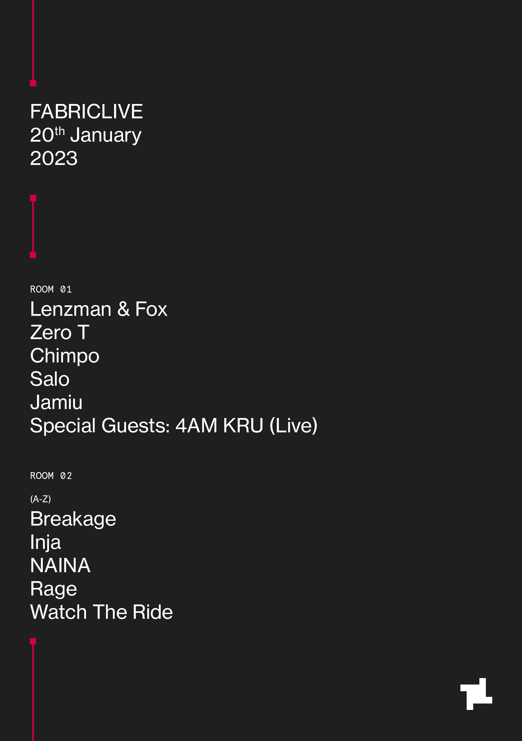 FABRICLIVE: Lenzman & Fox, Breakage, Watch The Ride, Zero T & more ...