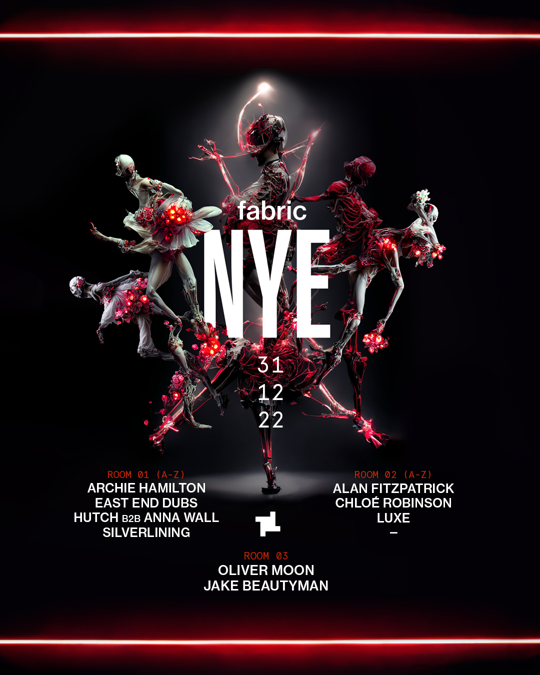 NYE with Alan Fitzpatrick, East End Dubs, Chloé Robinson, Archie ...