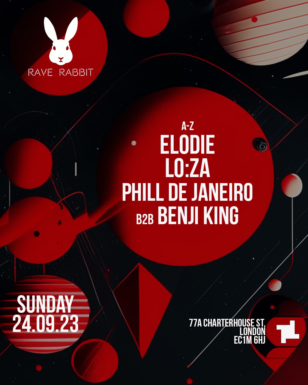 Sundays: Rave Rabbit – LO:ZA, Phill De Janeiro B2B Benji King, ELODIE ...