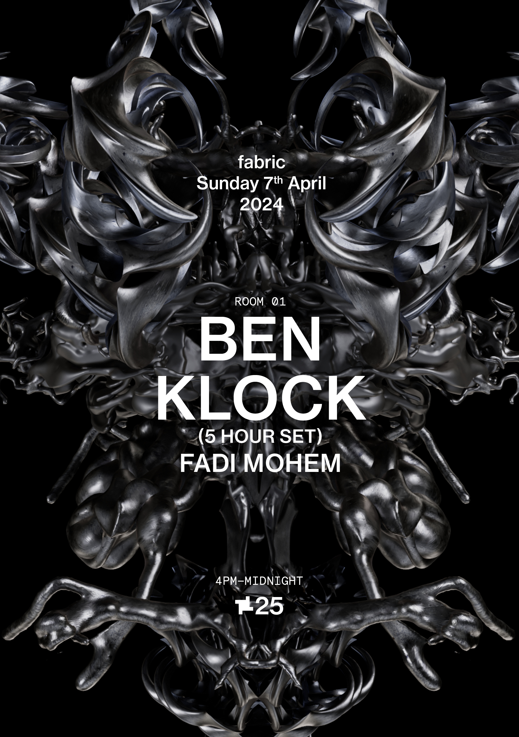 fabric25 - Ben Klock (5 Hours), Fadi Mohem | Fabric London
