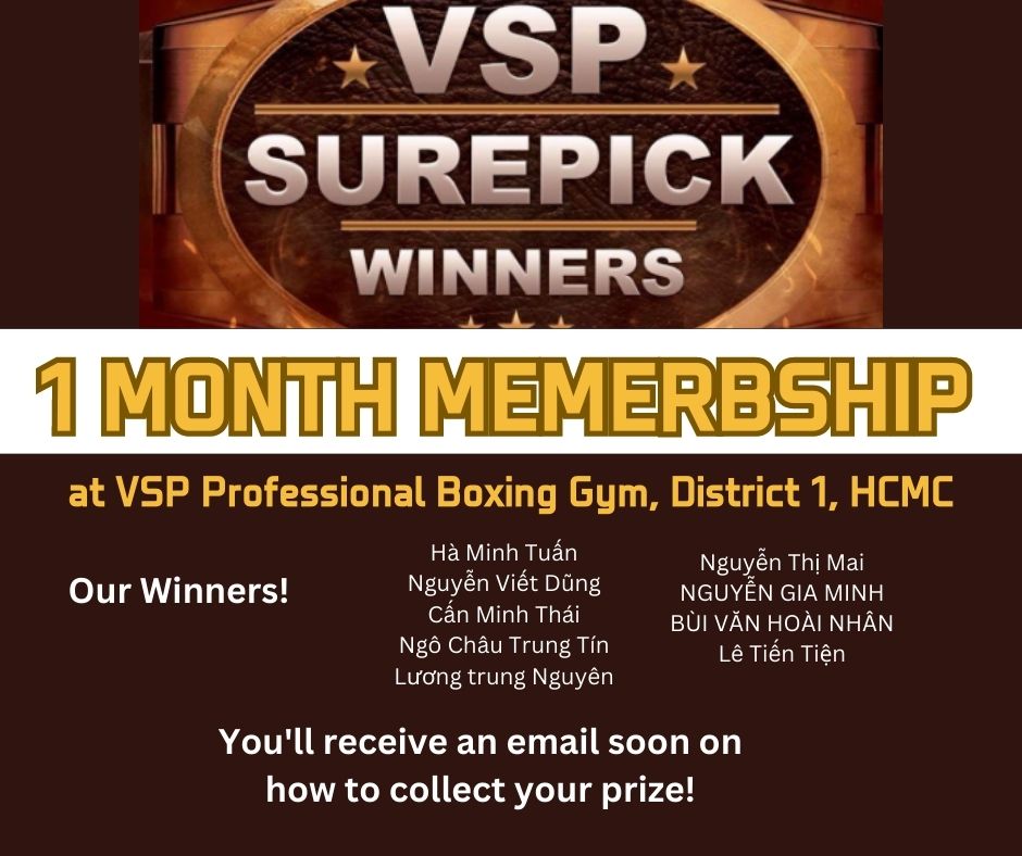 VSP PROMOTIONS | VSP PRO 3, SUREPICK Winners, 1 Month Membership