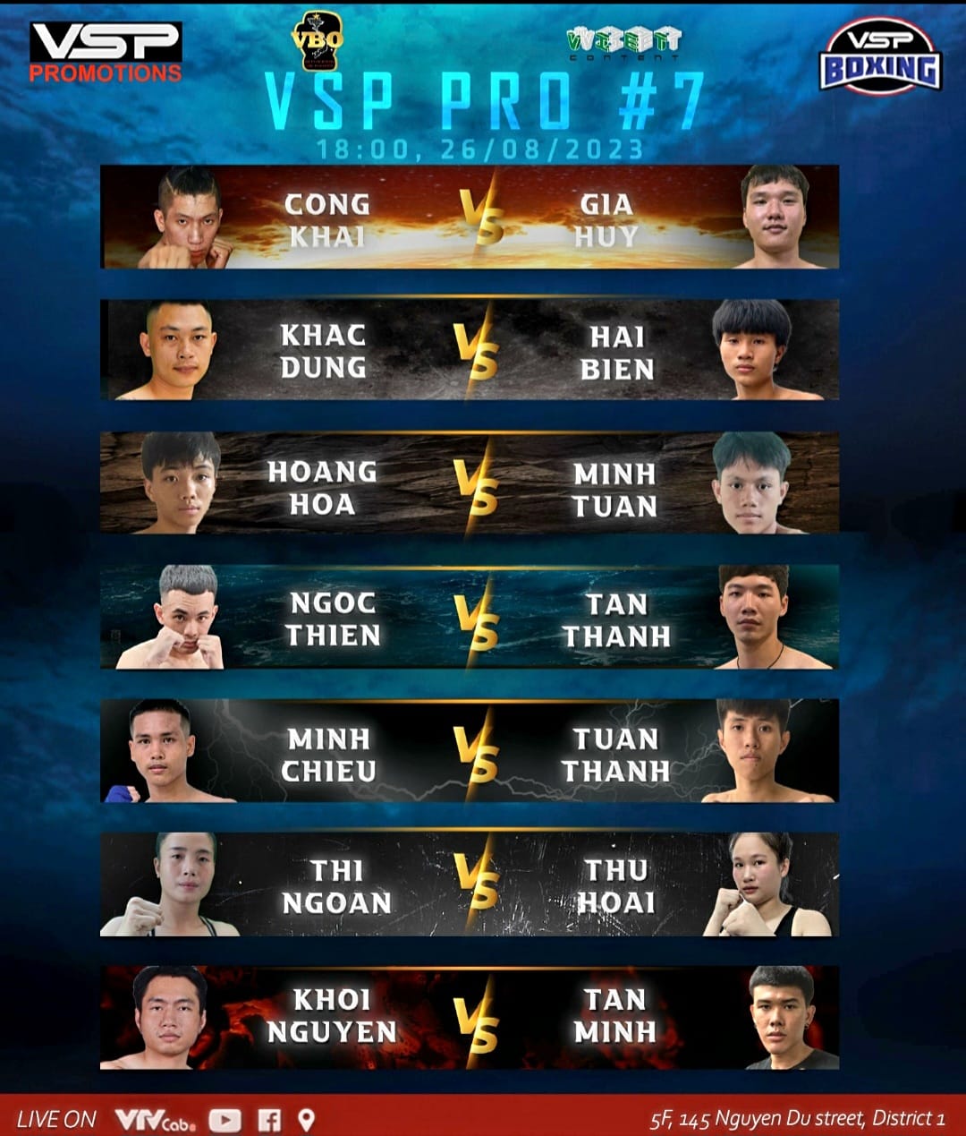 VSP PROMOTIONS | "VSP PRO 7" - FULL FIGHT CARD