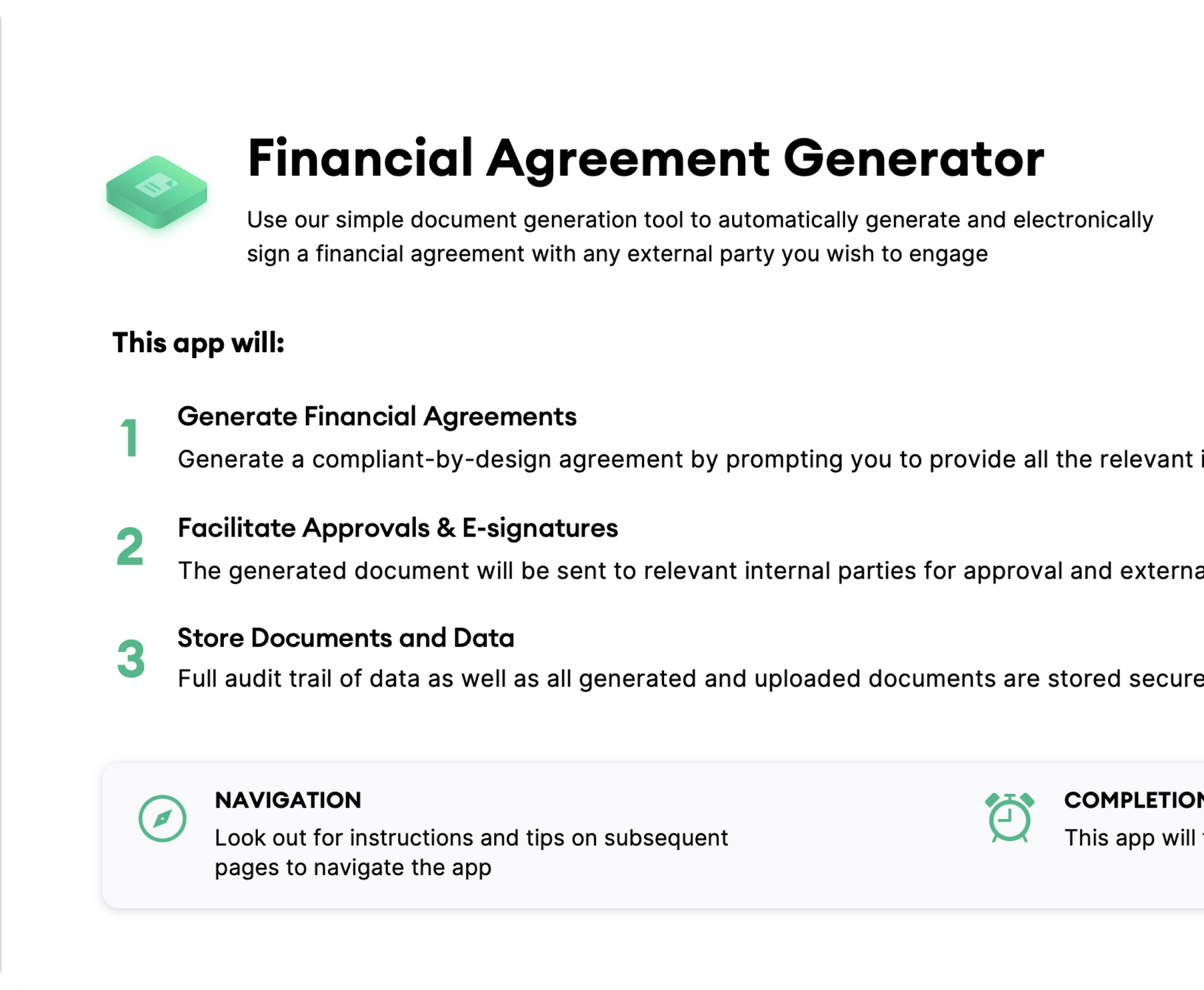 Financial Agreement Template | Family & Divorces - Checkbox