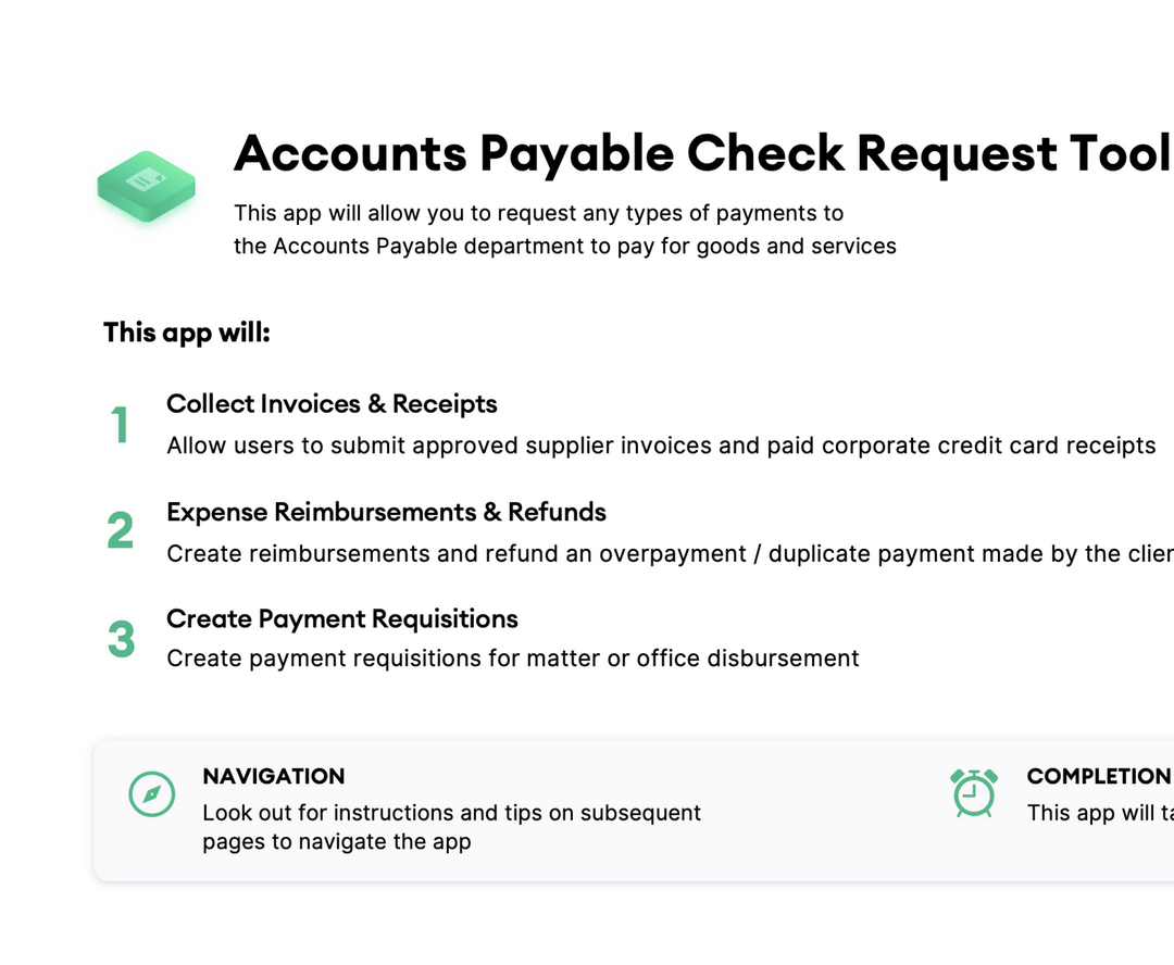 Accounts Payable Check Request Form Template - Checkbox